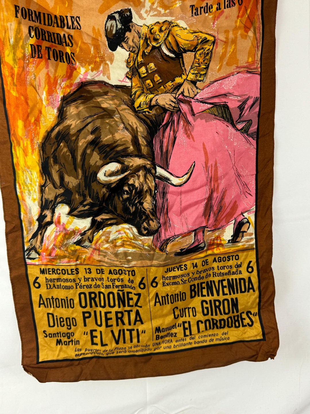 Vintage Vtg Original Bull Fighting Matador Plaza De Toros 1950s 50s ...