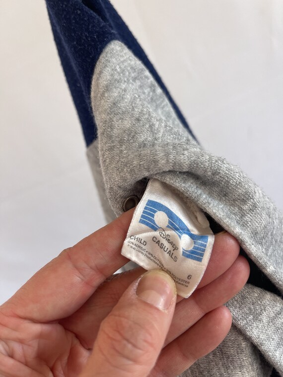 KIDS SIZE 80s Rare Mickey Mouse Gray Sweatshirt - Gem