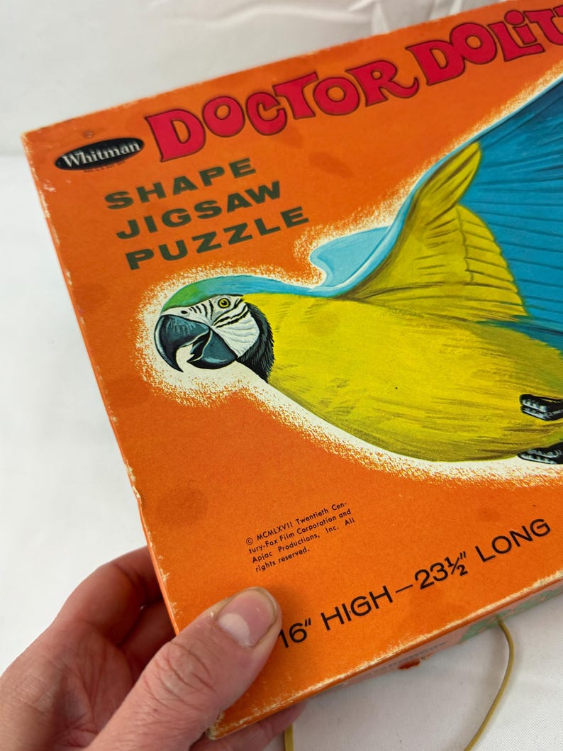 Vintage 1960s 60s Doctor Dolittle Polynesia Parrot Puzzle - WHITMAN ...