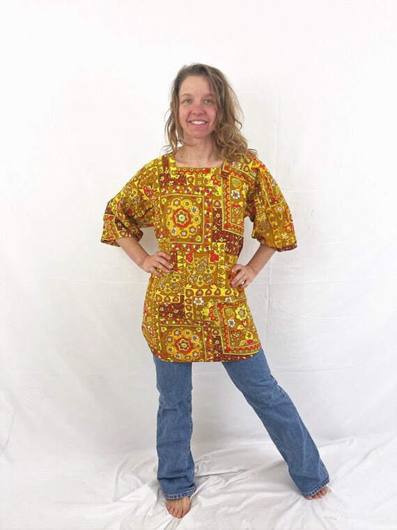 vintage 1960s smock apron - Gem