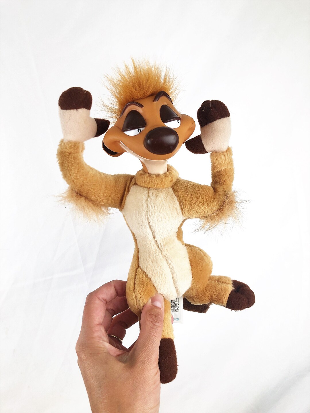 Vintage 1990s 90s 1994 Timon Mini Plush Toy Disney Lion King Stuffed ...