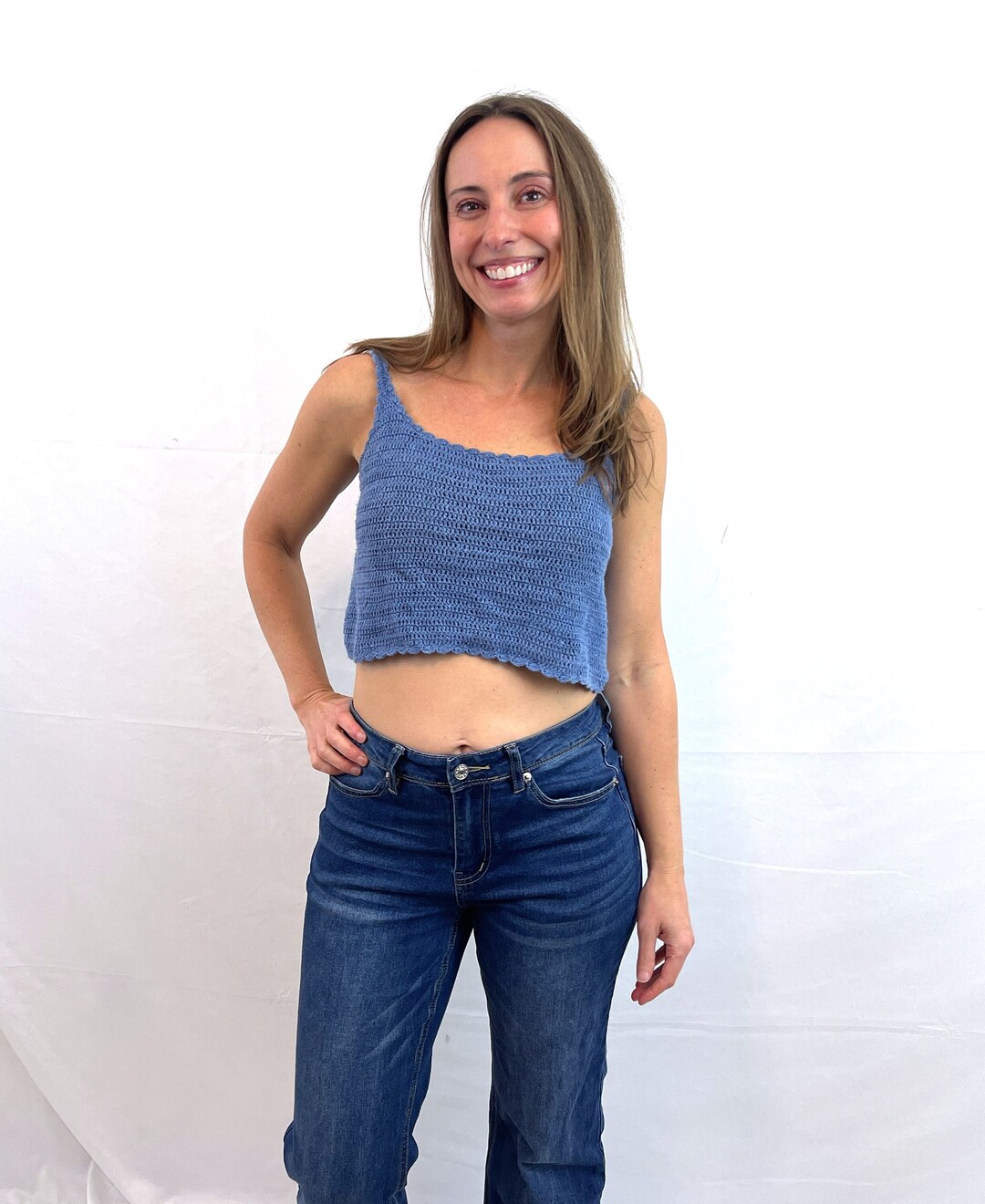 Vintage 90s 1990s Rare Goth Fun Crochet Top Tank - Possessed - Etsy