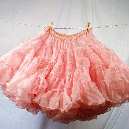 Hot Pink Adult Tulle Tutu Skirt Poofy High Low Midi Petticoat | Etsy