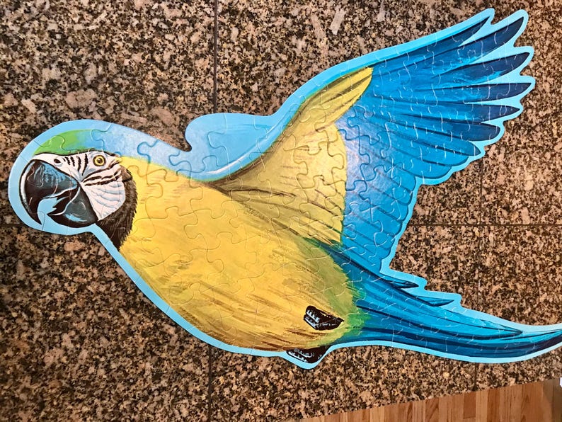Vintage 1960s 60s Doctor Dolittle Polynesia Parrot Puzzle - WHITMAN ...