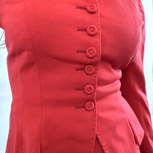 Vintage 1940s 40s Gabardine Wool Salmon Blazer Jacket and Skirt Suit ...