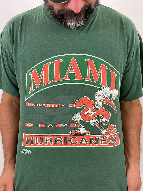 Vintage 1990s 90s University Miami Hurricanes 1990s G… - Gem