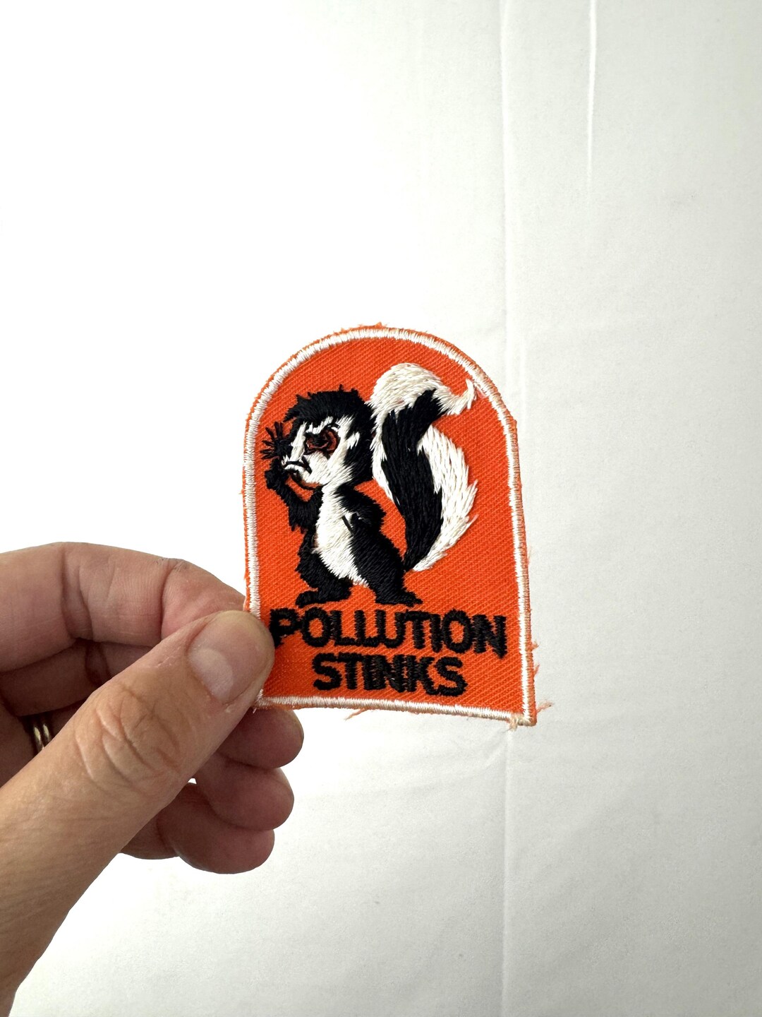 Cute Vintage 1970s 80s Skunk Environmental Patch - Pollution Stinks - Etsy
