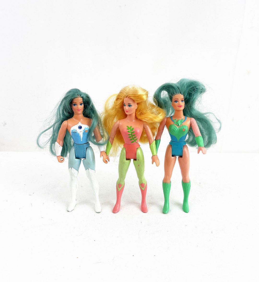 Lot of 3 Three 1980s 80s Vintage She-ra MOTU He-man Figurines Doll Toy ...