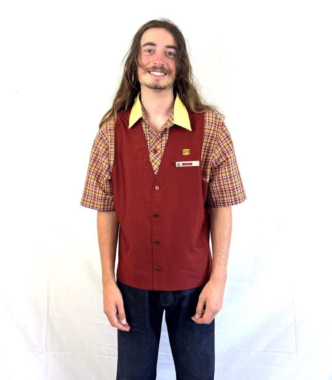 Vintage RARE 1970s 70s Burger King Polyester Uniform Shirt - Etsy