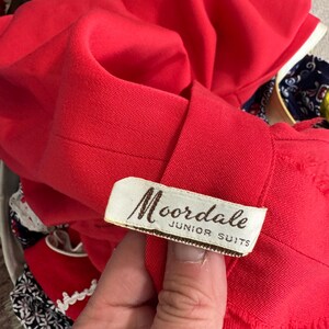 Vintage 1940s 40s Gabardine Wool Salmon Blazer Jacket and Skirt Suit ...