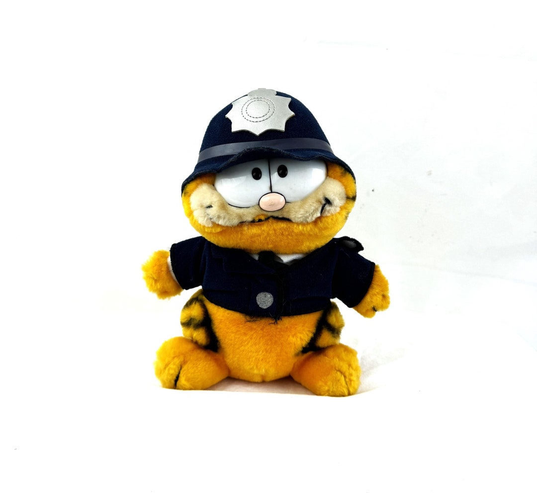 Vintage Garfield Police Officer 1980s 80s Plush Stuffed Toy - Etsy