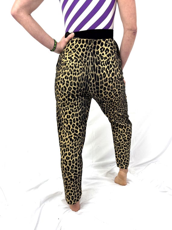 Sweet 1950s 50s Cigarette Leopard Animal Print High W… - Gem