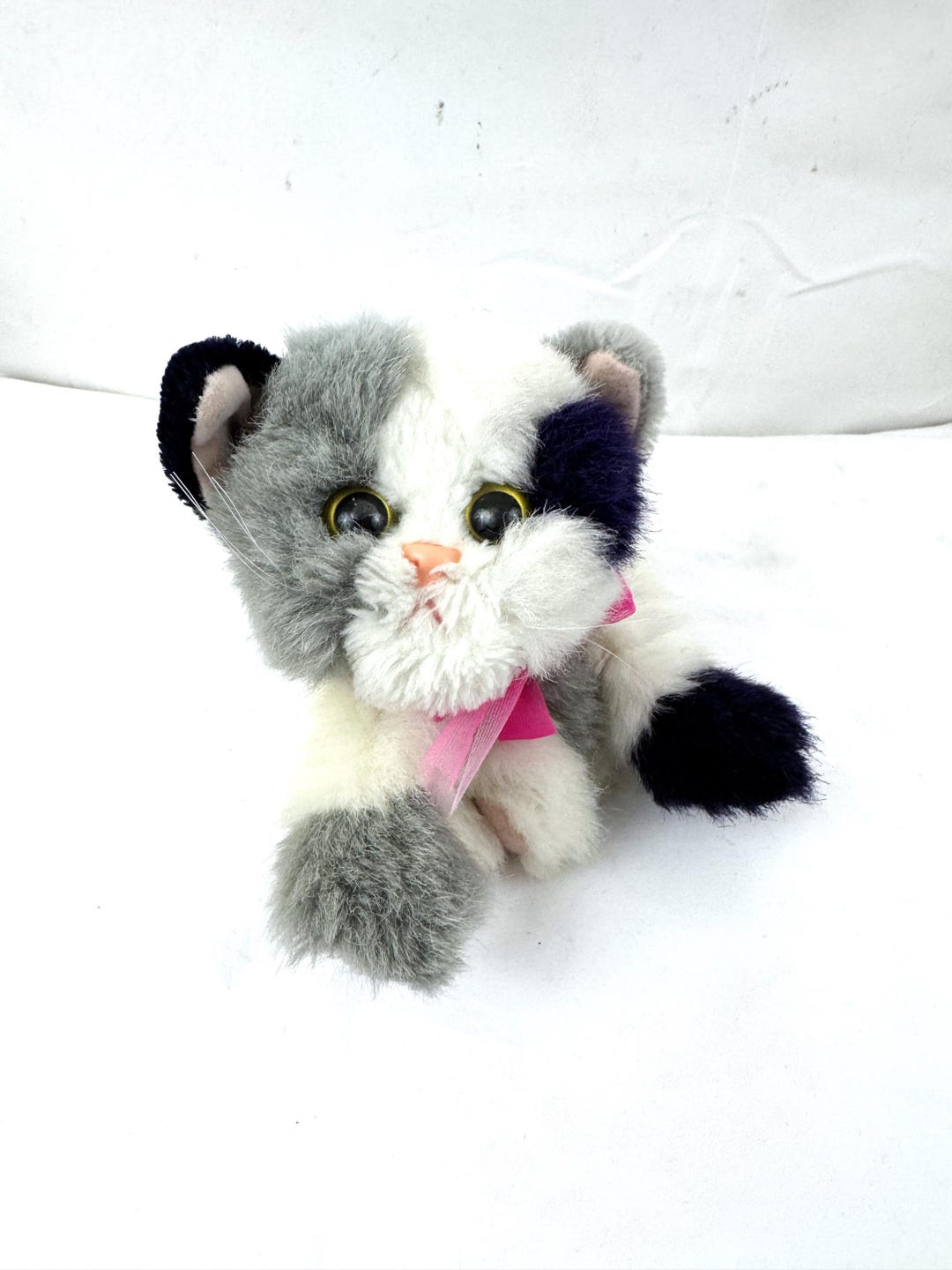 Vintage 90s 1990s 1992 Tyco KITTY KITTY KITTENS Cat Purring Plush With ...