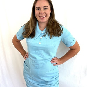 Vintage 1960s 60s Blue Nurse's Uniform Costume Paragon Uniforms - Etsy