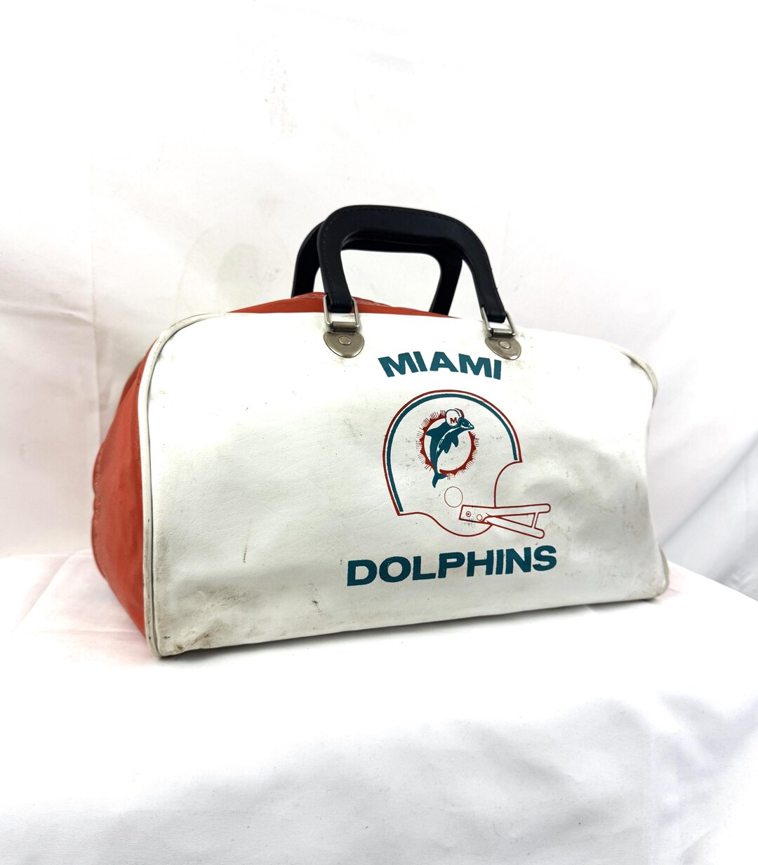 Vintage 1980s 80s NFL Miami Dolphins Collectible Tote Duffel Bag - Etsy