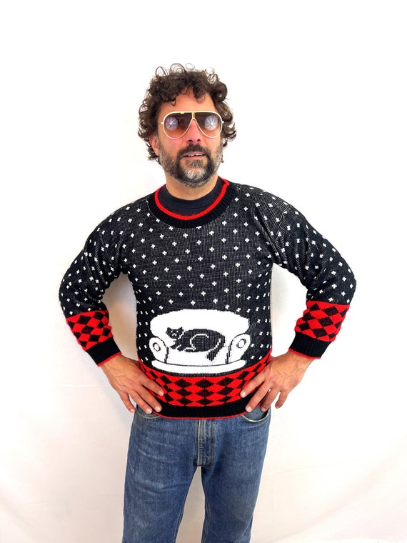 Vintage 80s cat kitten - Gem