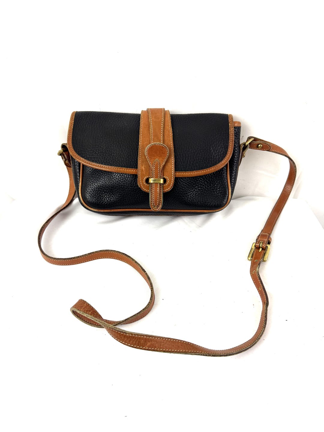 Vintage Designer Dooney & Burke Leather Purse Crossbody Handbag Bag ...