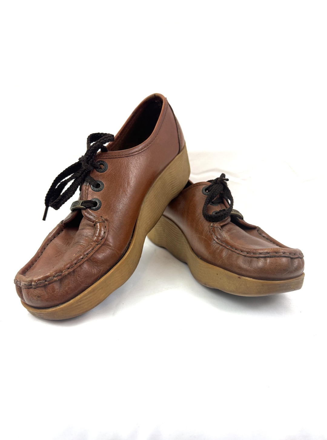 WOW Vintage 1970s 70s Groovy Famolare Wedge Shoes - Made in Italy - Etsy