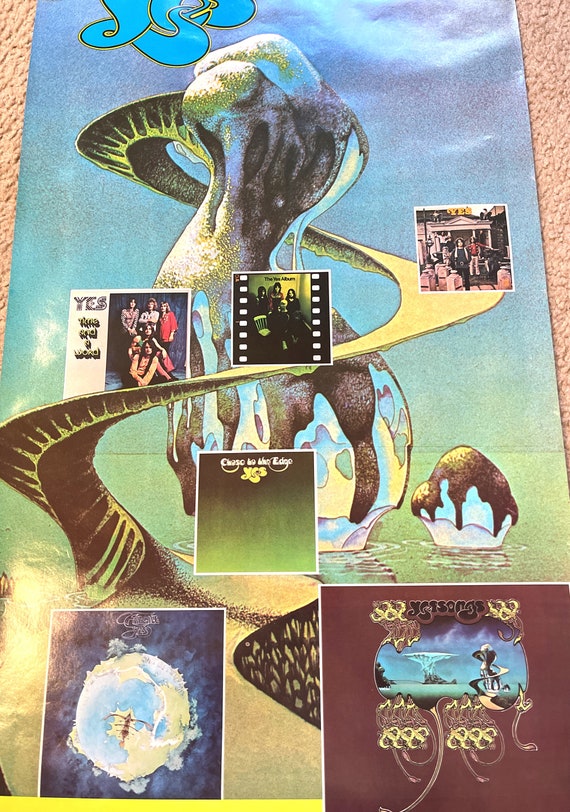 Vintage RARE 1970s 70s YES Band Vtg 1973 Atlantic Rec… - Gem