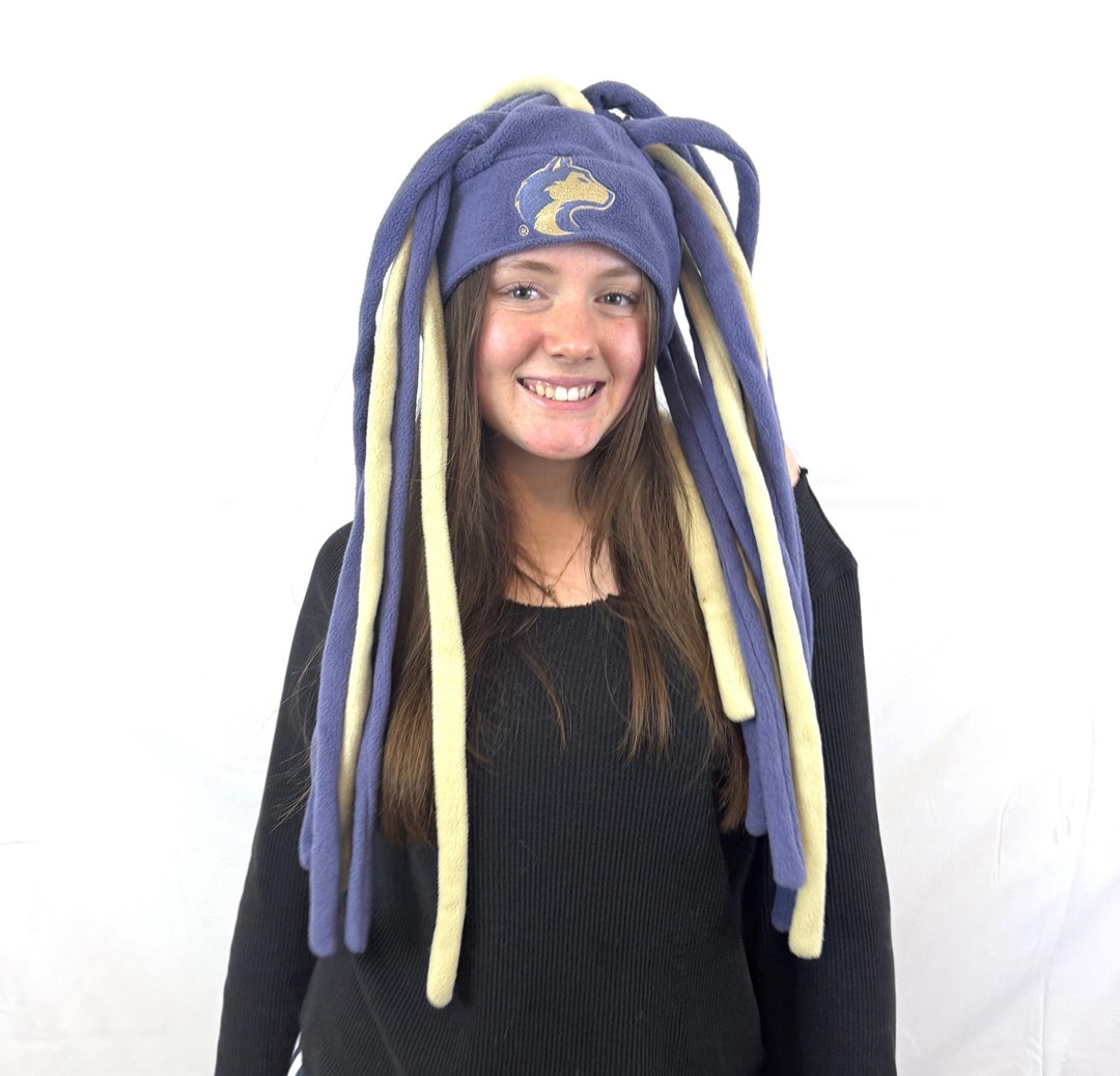 Vintage 90s Y2K Fleece Husky UW University of Washington Winter Dreadlock Fun Hat - Etsy