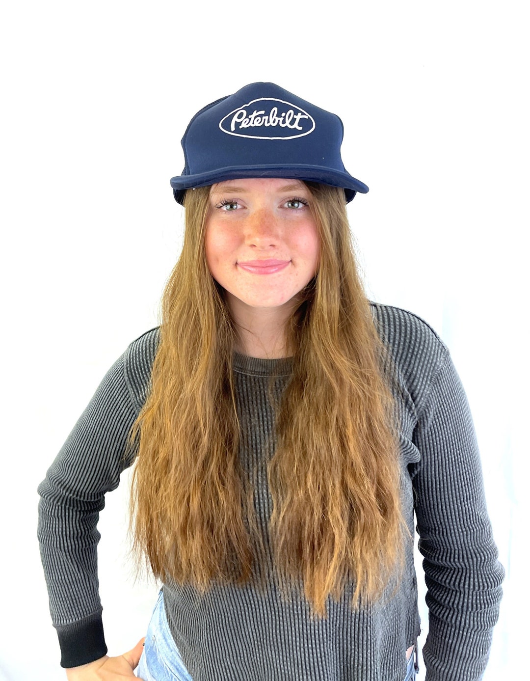Vintage Peterbilt Blue Truck 80s Snapback Trucker Hat - Etsy