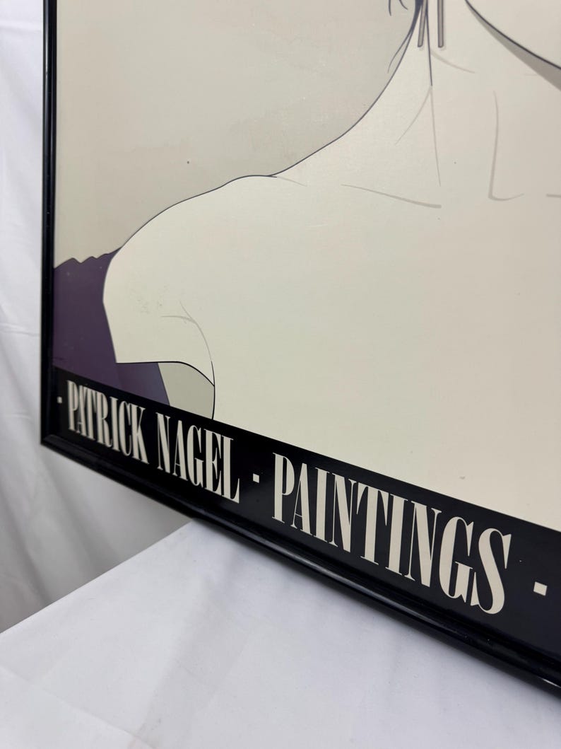 Vintage Patrick Nagel Art Print: "woman Shades" 1983 Framed Wall ...