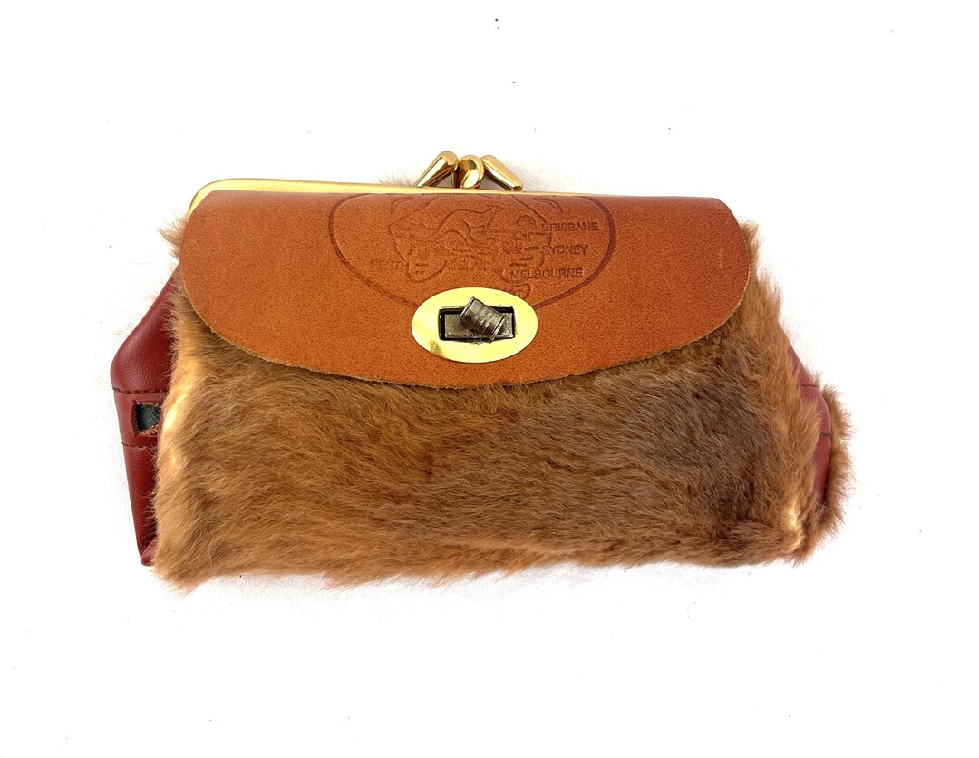 Vintage Kangaroo Australian Real Fur Wallet Change Purse - Etsy