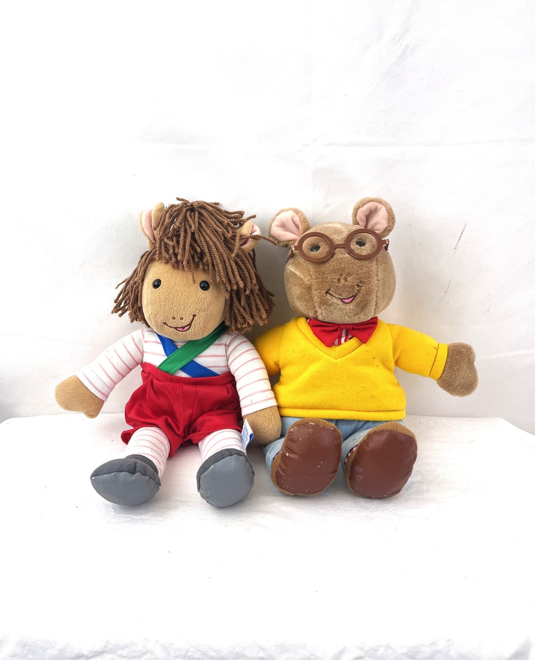 Vintage Lot 1994 Set 14" Arthur & DW Plush Dolls Eden PBS KIDS Marc ...