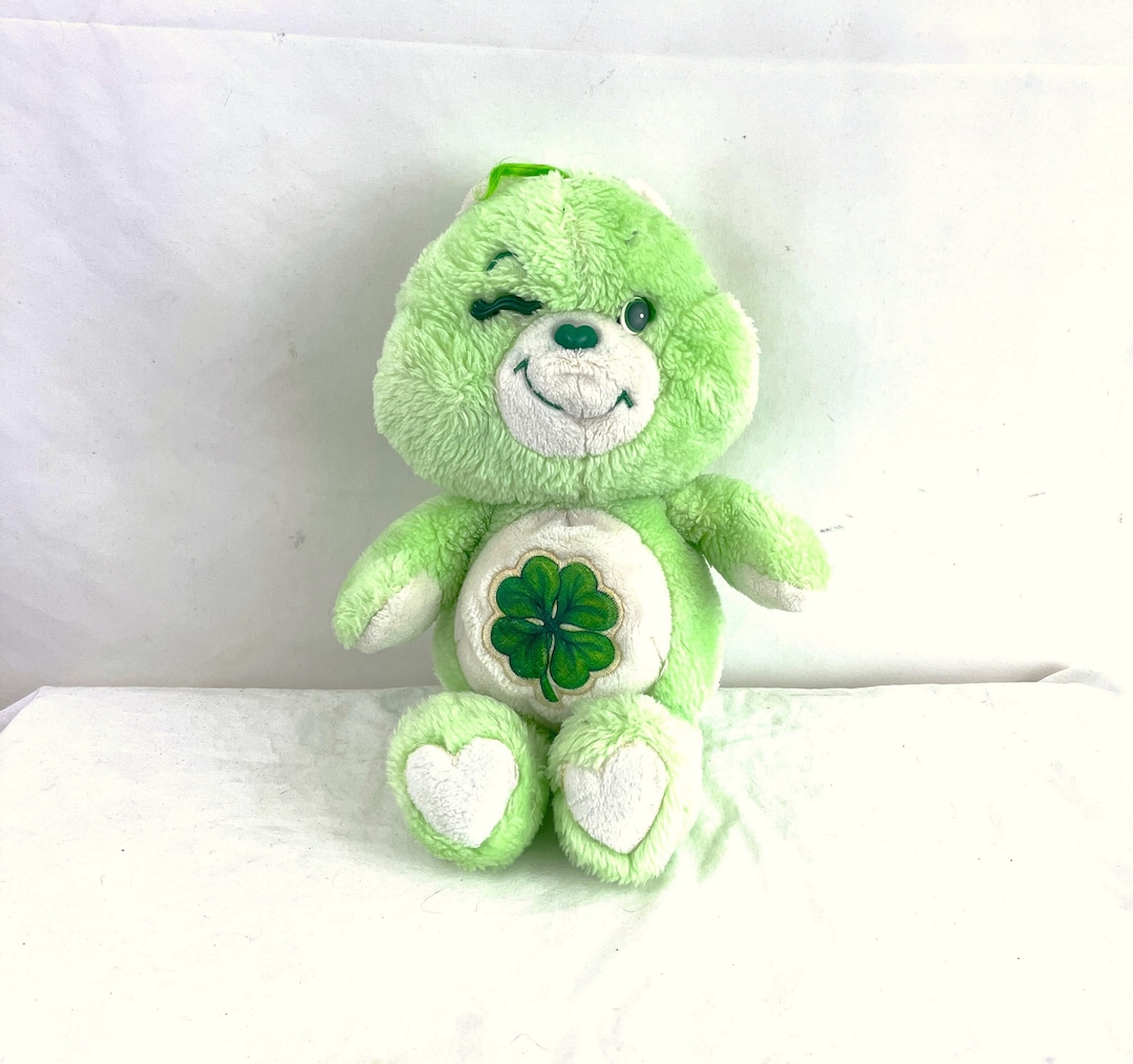 Vintage Plush 1980s 80s Care Bear Stuffed Animal - Good Luck Bear - Etsy