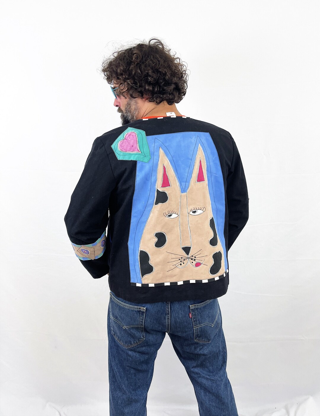 Vintage WOW Ridiculous Cat Funny Jacket Coat - by Lorna, Napa ...