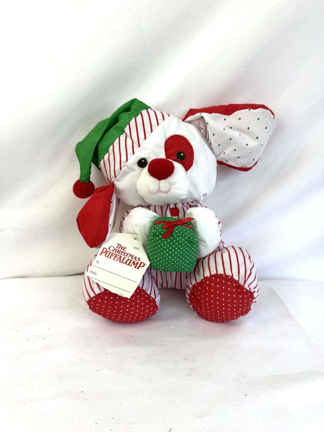 Vintage 90s 1990s NWT Fisher Price 1991 Puffalump Christmas Puppy Dog ...