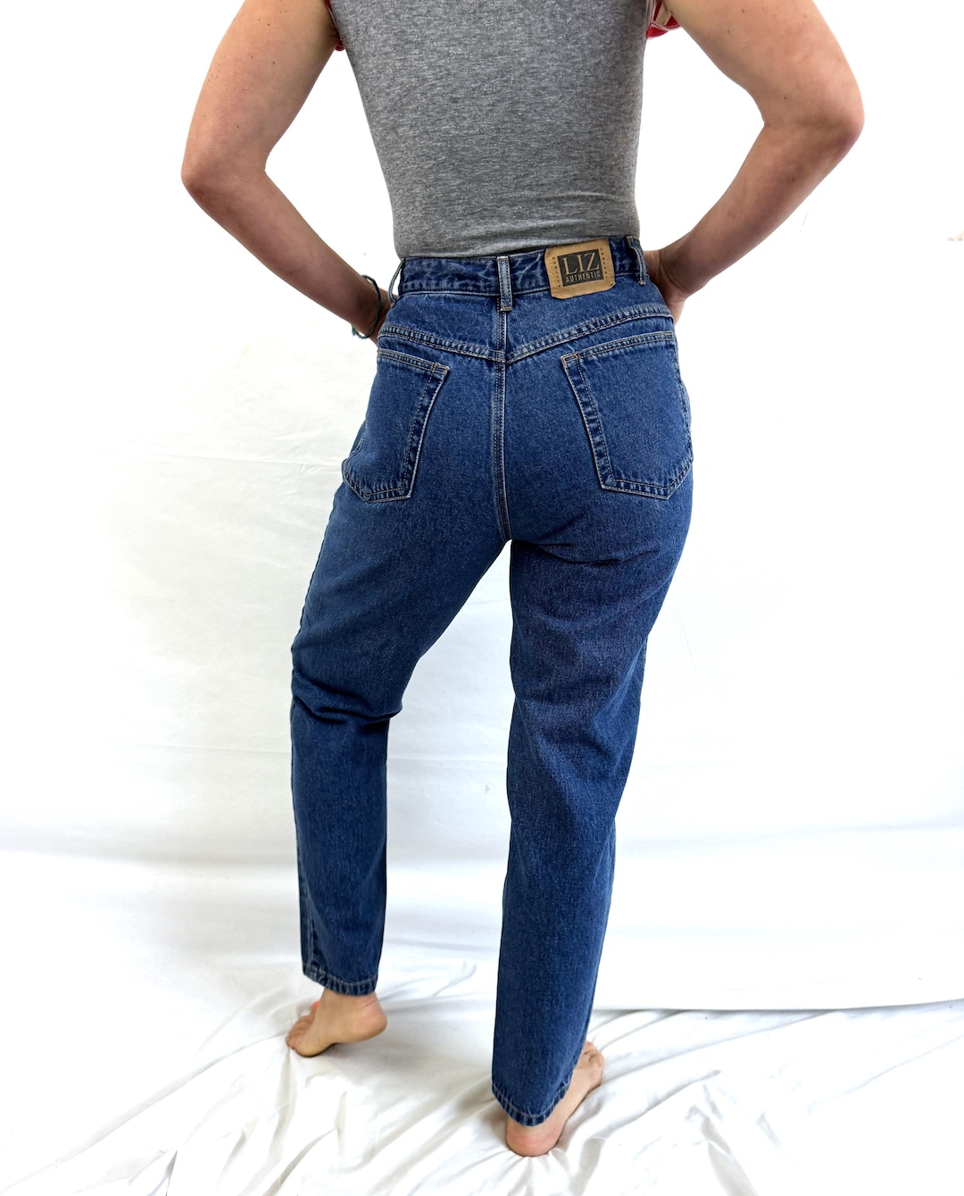 Vintage 1990s 90s High Rise Denim Jeans - Liz Wear - Size 4 - Etsy