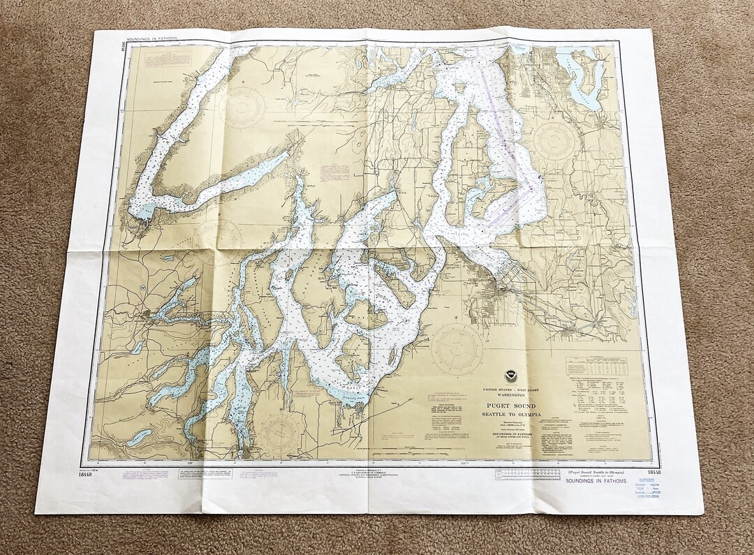 Vintage 1980s 80s Seattle Tacoma Washington Puget Sound - Etsy