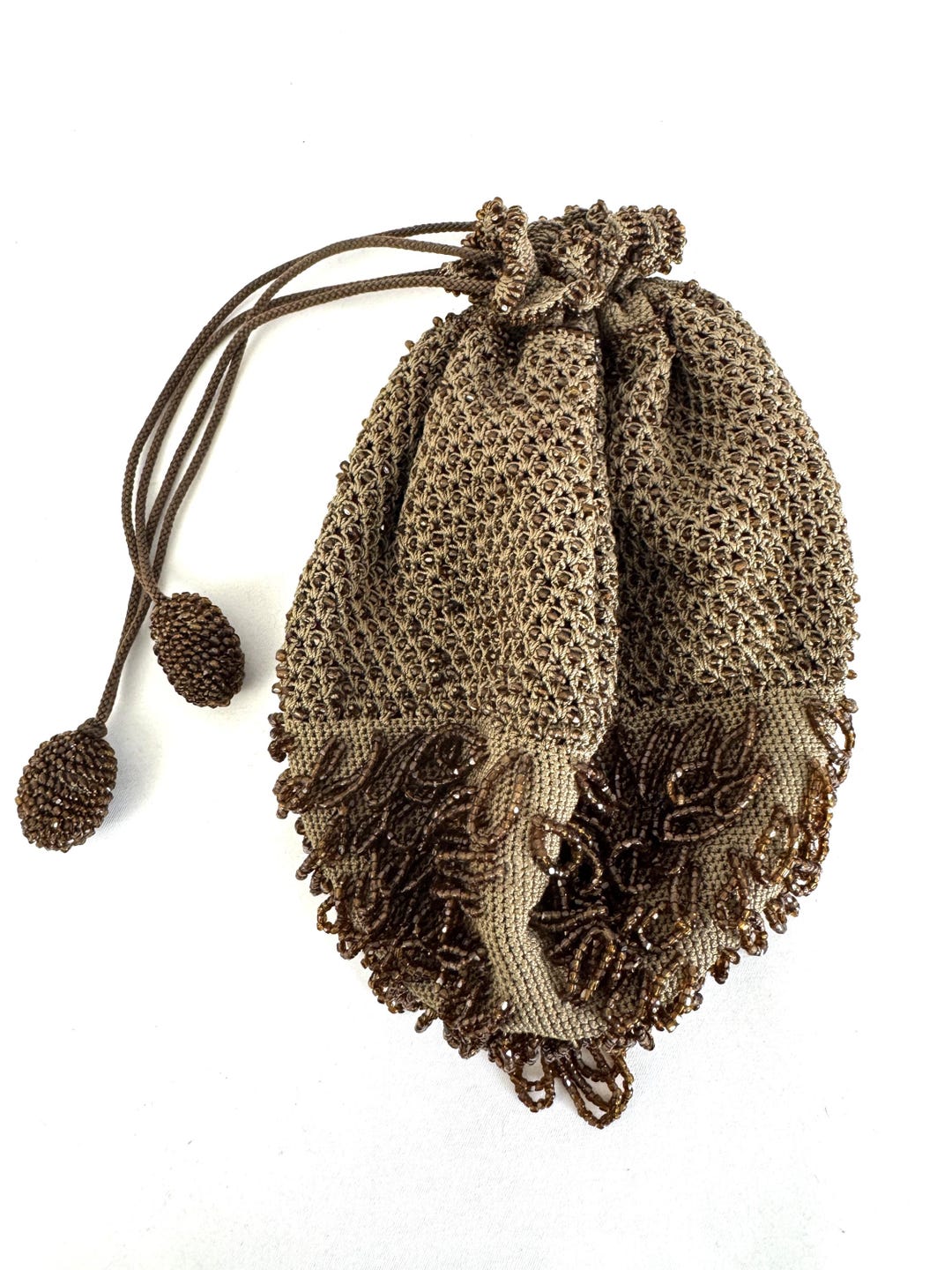 RARE Vintage 1920s 20s Beaded Drawstring Bag Pouch Purse Reticule - Etsy