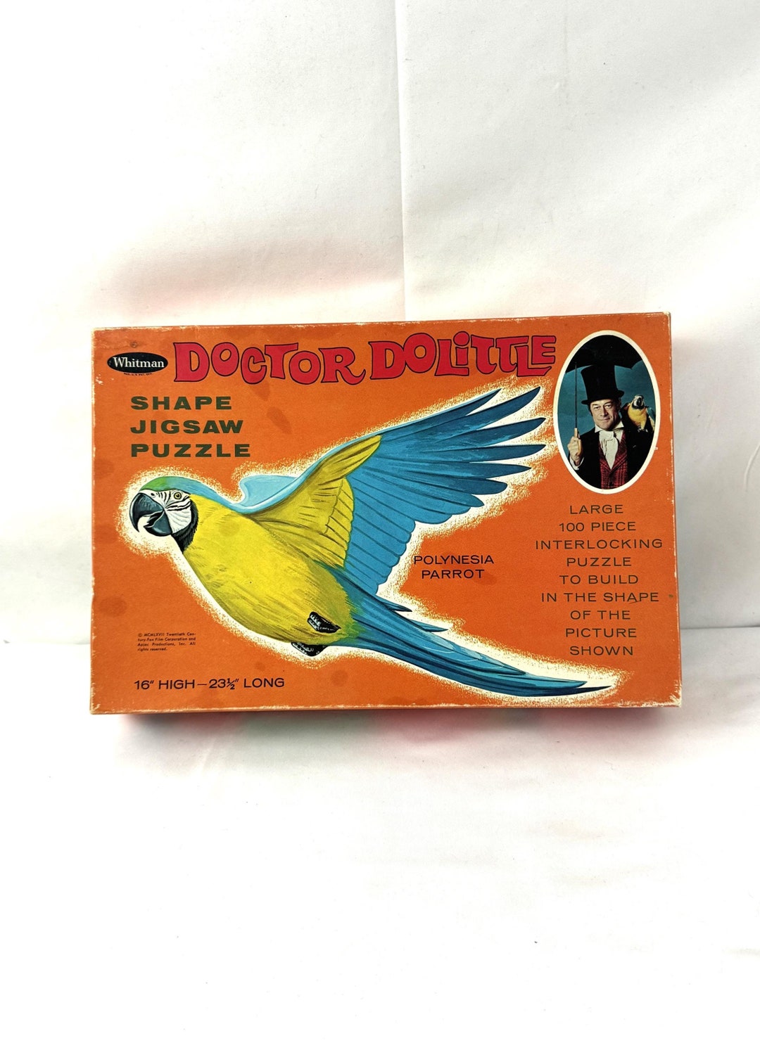 Vintage 1960s 60s Doctor Dolittle Polynesia Parrot Puzzle - WHITMAN ...