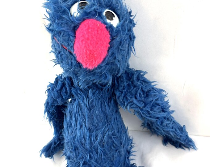 Vintage 1980s 80s Plush Grover Sesame Street Stuffed Animal ...