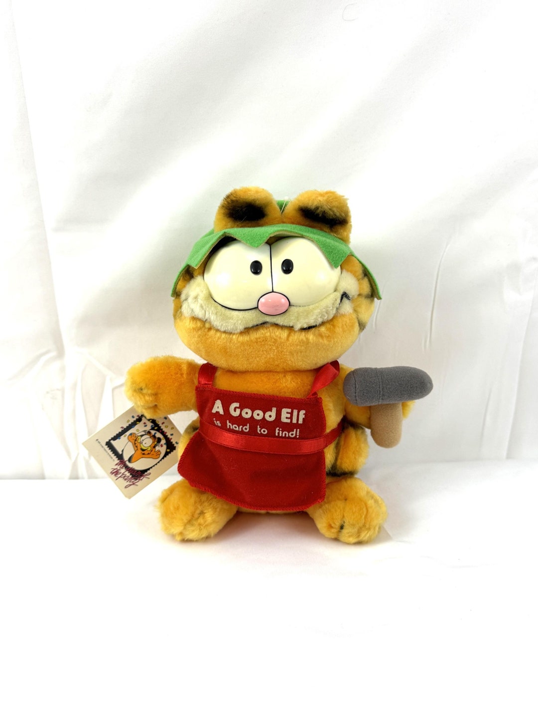 Vintage 1981 Garfield Elf Christmas 1980s 80s Plush Stuffed Toy - NWT ...
