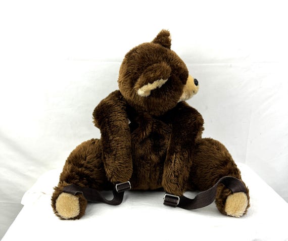 Vintage Teddy Bear Backpack - Hug -a- Pet - Gem