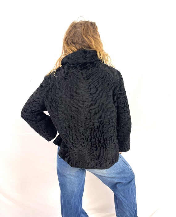 Gorgeous 1950s 50s Black Fur Coat - Fur Label Authori… - Gem