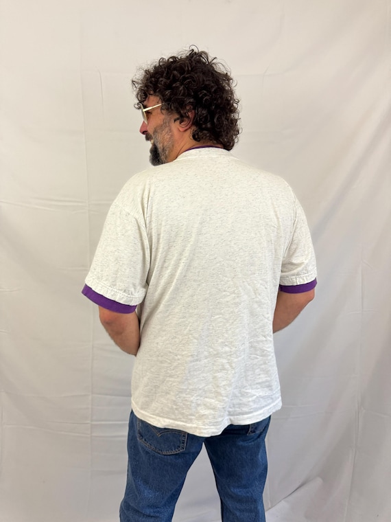 Vintage 1990s 90s Wolf Alaska Mountain Eagle Rolled S… - Gem