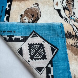 Vintage Southwest Native American Indian Bandana Kerchief - Etsy