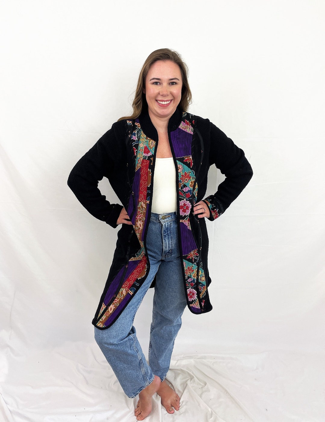 Koos of Course Vintage Cardigan Kimono Sweater Duster - Etsy