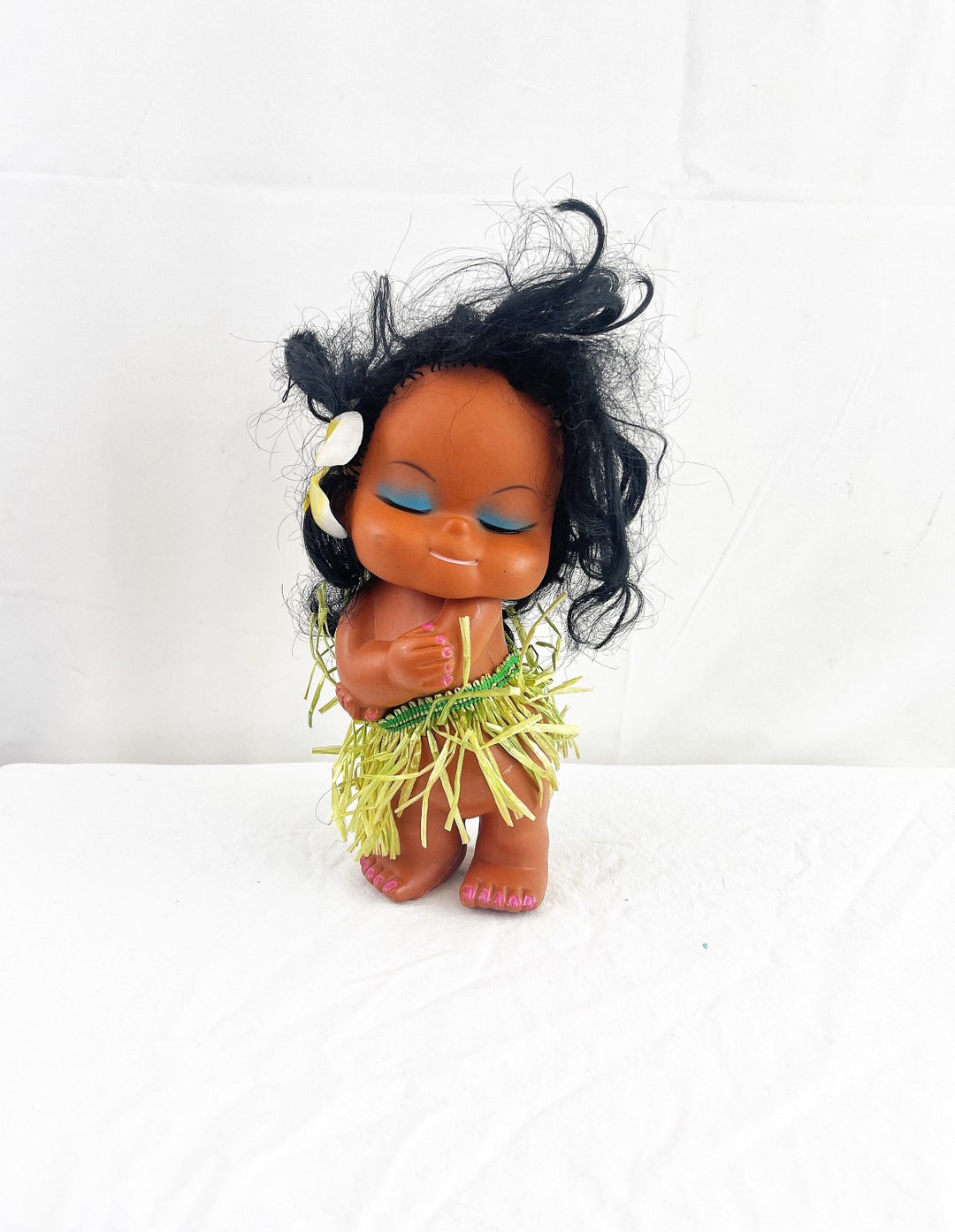 Vintage 1980s 80s Kitschy Hawaiian Hawaii Hula Luau Doll - Etsy