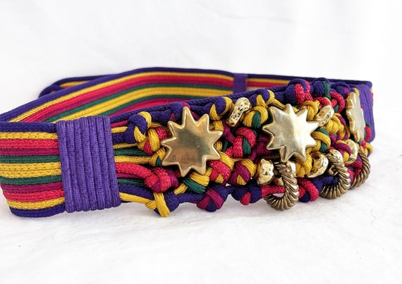 Vintage Fun Knot Wide Funky 80s 1980s Belt by Rebecca… - Gem