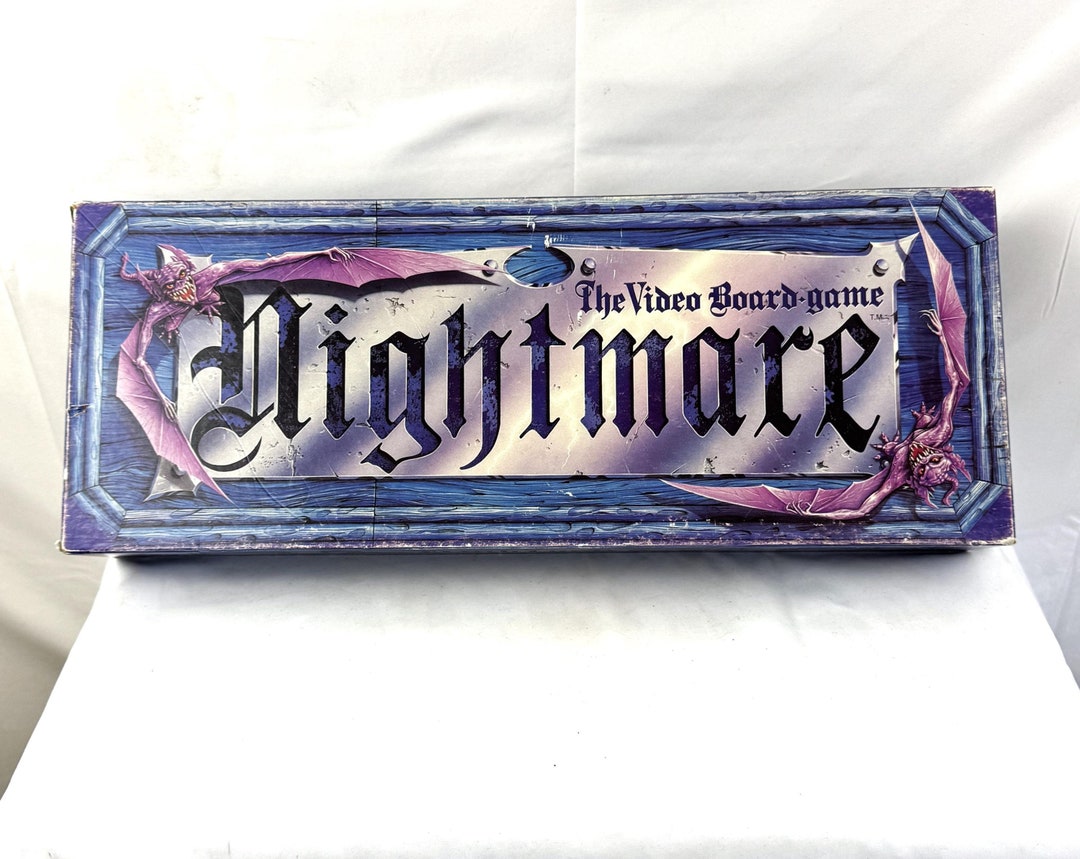 Vintage 1991 90s Nightmare the Video Board Game With VHS Tape ...