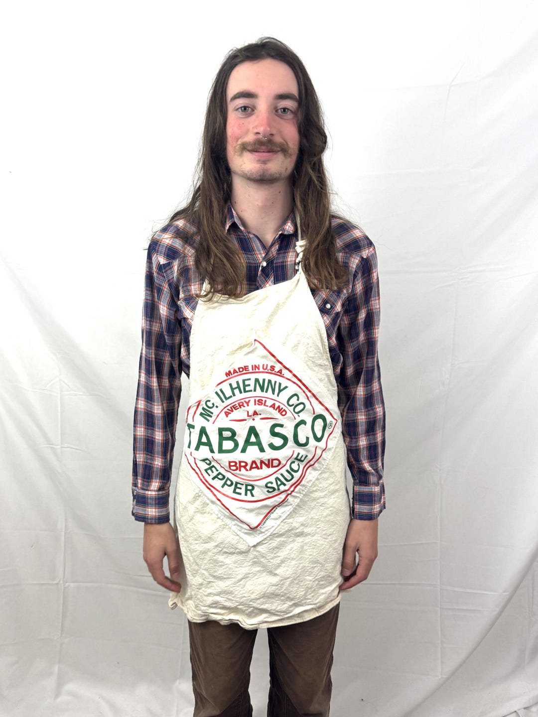 Vintage 90s 1990s Tabasco Hot Sauce Apron - Etsy