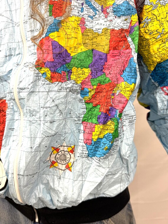 Vintage World Map Tyvek by Dupont World Map Atlas Lig… - Gem