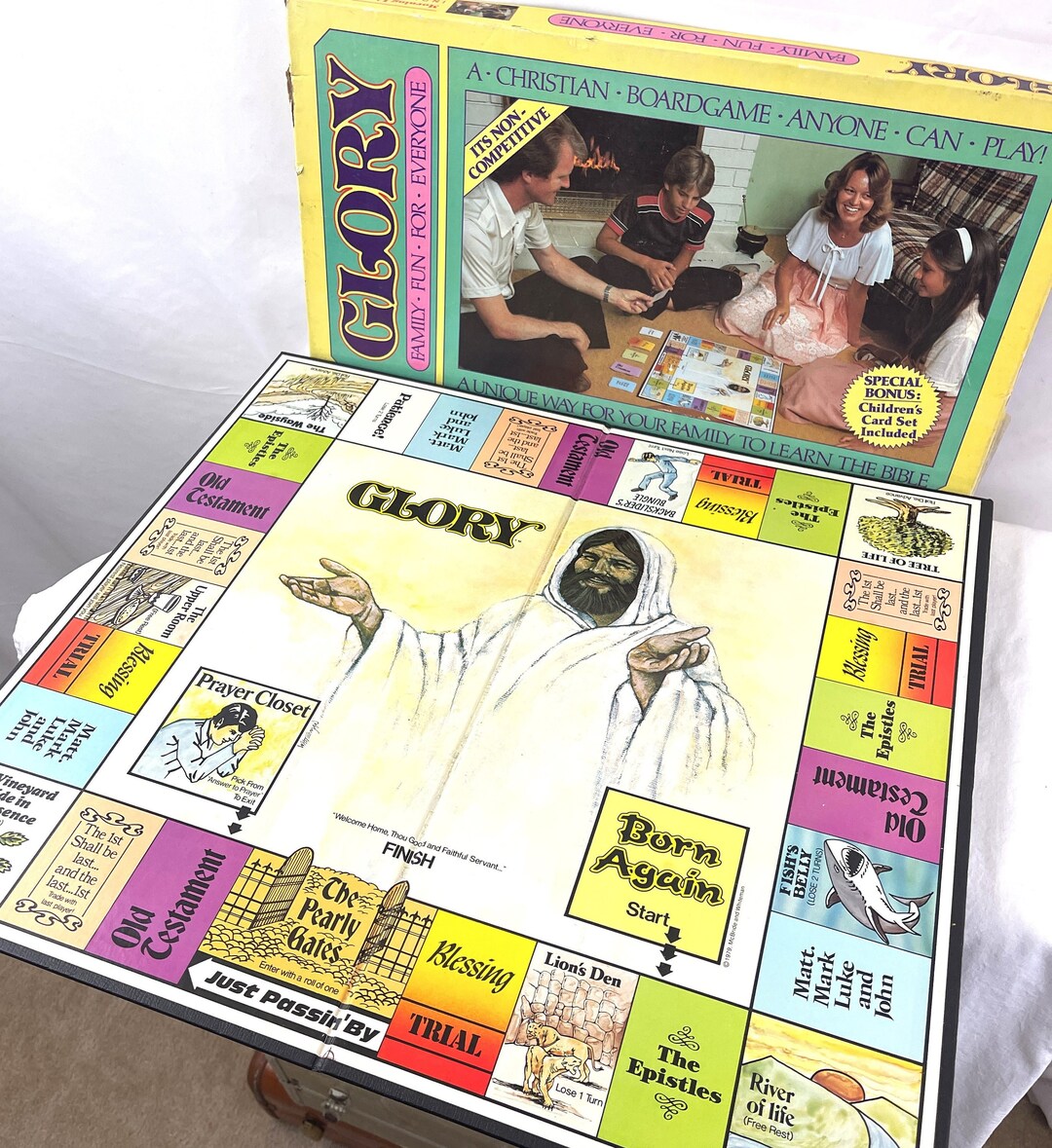 Rare Vintage VTG 1980 Glory Christian Bible Study Jesus Board Game - Etsy