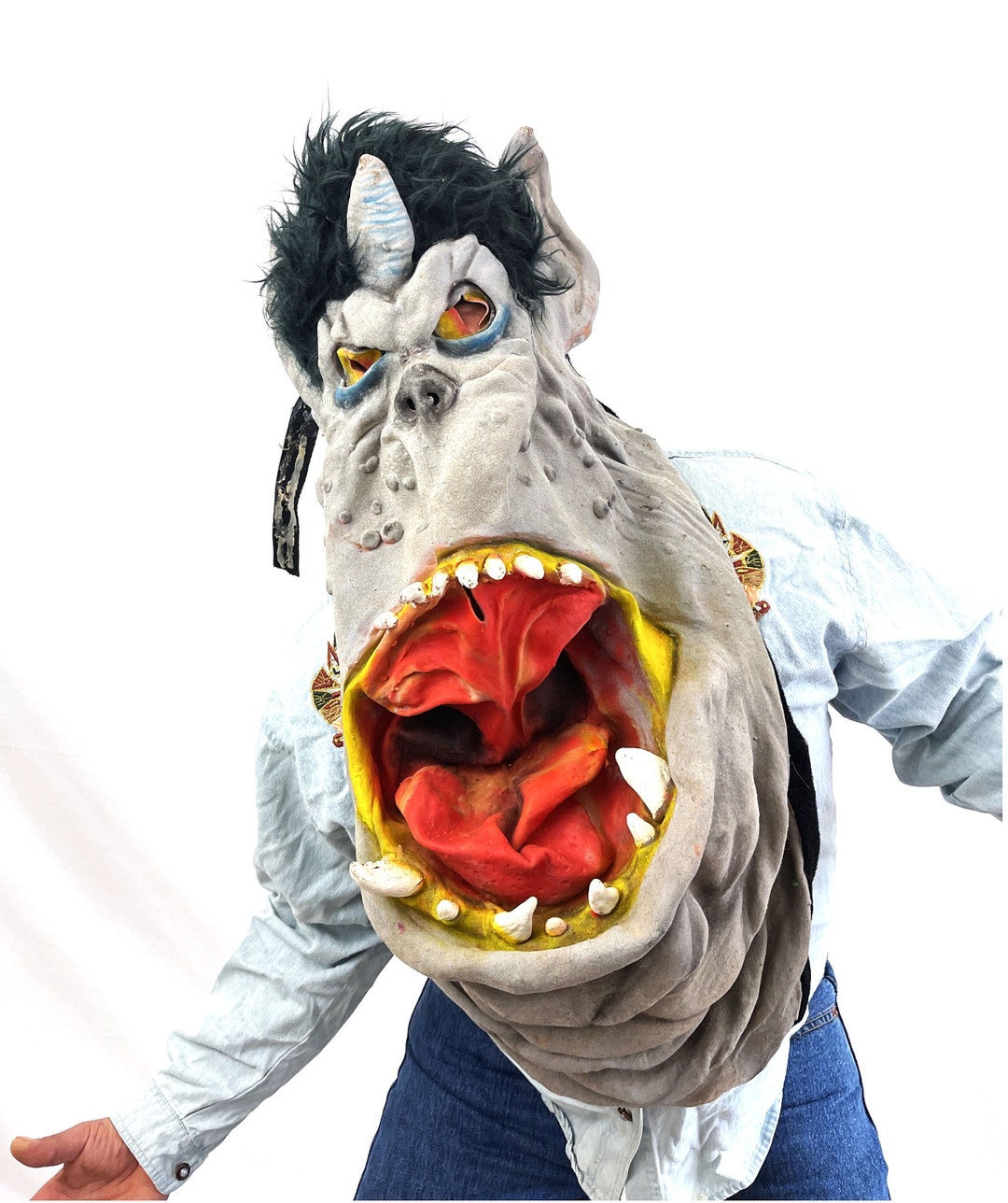 Vintage 1970s 70s SAVAGE 1978 Collectible Halloween Rubber Mask WOW - Etsy