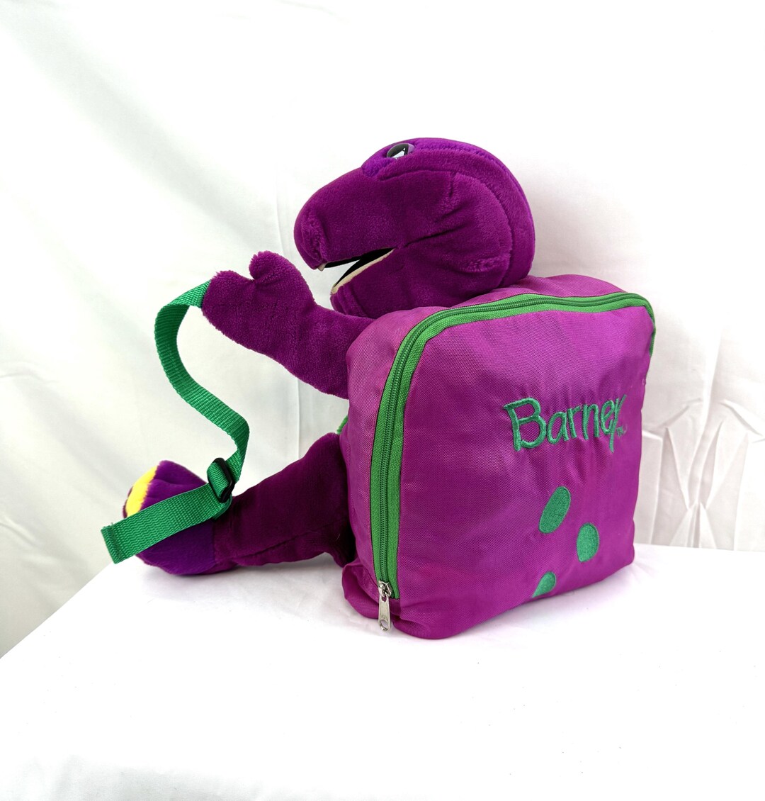 Vintage 1990s 90s Barney Purple Plush Backpack - Etsy
